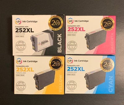 LD 252XL For Epson Black Magenta Cyan Yellow Ink Cartidges Reman | eBay