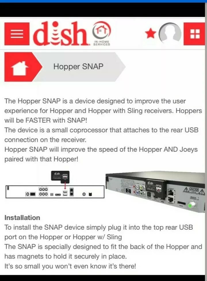Dish Network 218726 Hopper Snap USB Co-processor for sale online | eBay