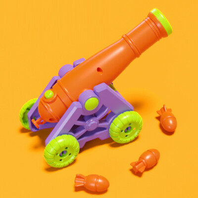 Catapult Cannon Toys Gifts Easy To Operate for Kids Children (Orange ...