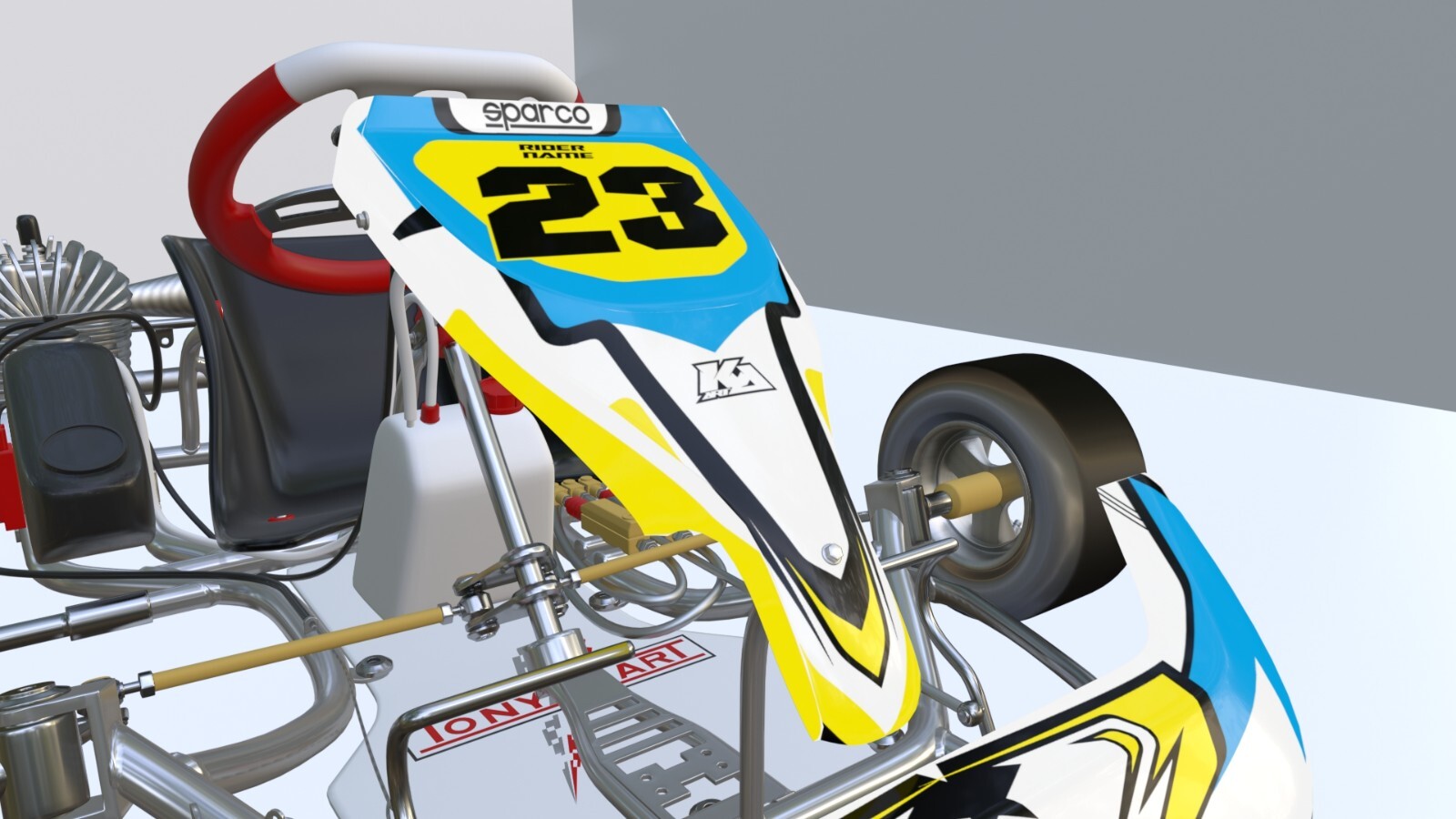 OTK M6 Kart custom KART ART sticker kit Spark style / graphics / decals ...