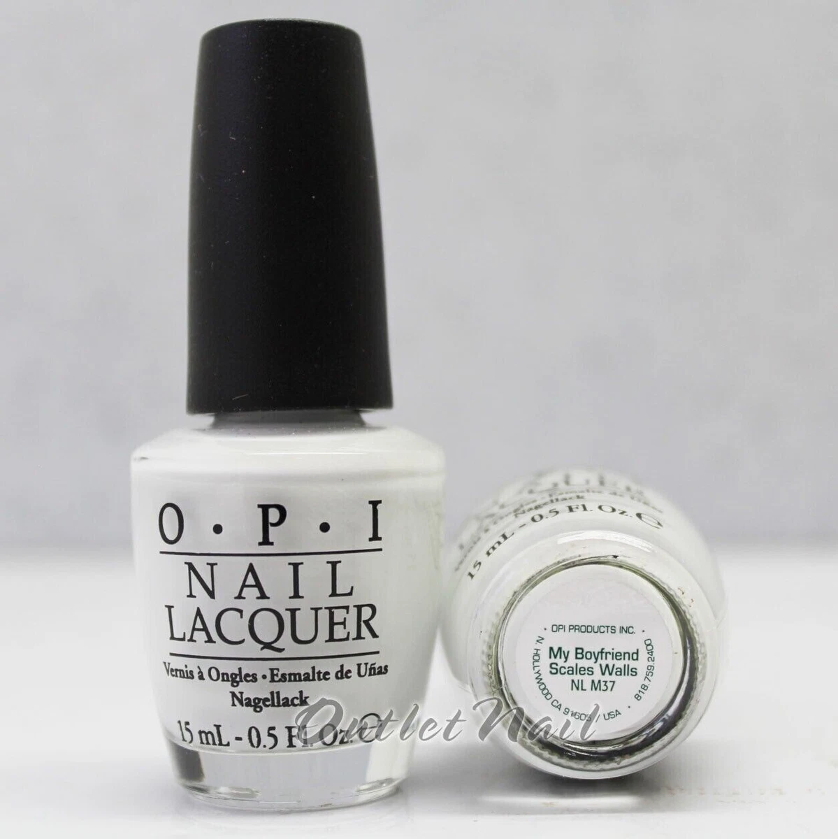 Opi My Boyfriend Scales Walls Vs Alpine Snow