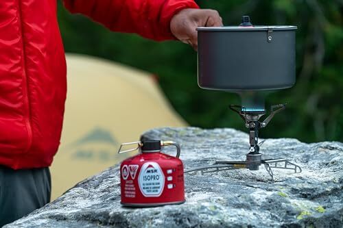 MSR IsoPro Fuel Canister for Backpacking and Camping Stoves, 8oz / 227g ...