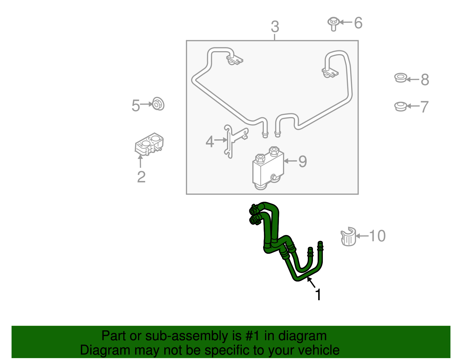 Genuine Ford Cooler Pipe AG1Z-7R081-F for sale online | eBay