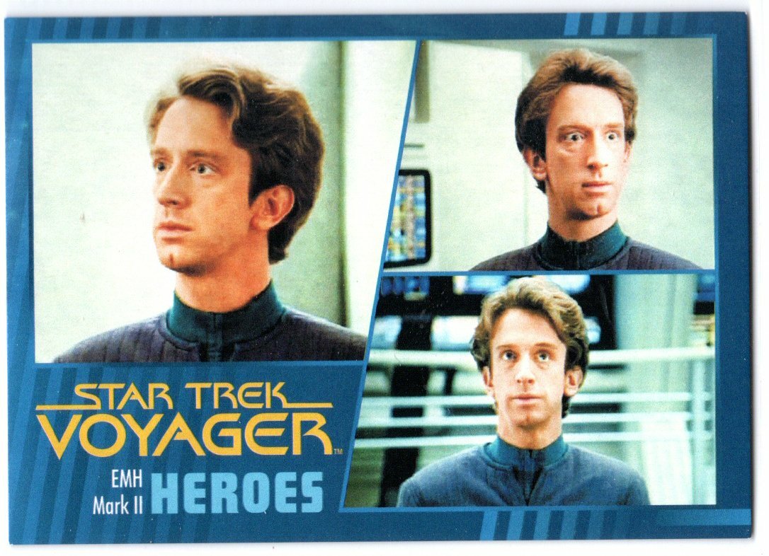 STAR TREK VOYAGER HEROES & VILLAINS BASE PARALLEL 33 EMH MARK II 054/ ...