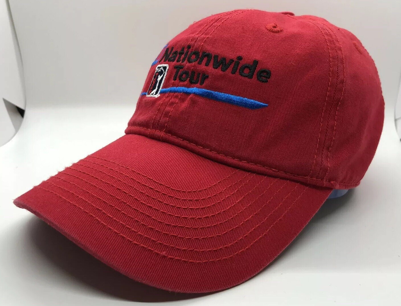 PGA Golf National Tour Cap Hat Adult Adjustable 100% Cotton Red The ...