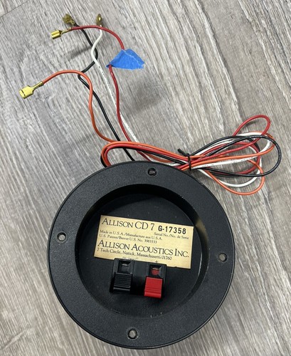ALLISON ACOUSTICS CD 7 two-way speaker crossover network -Original | eBay