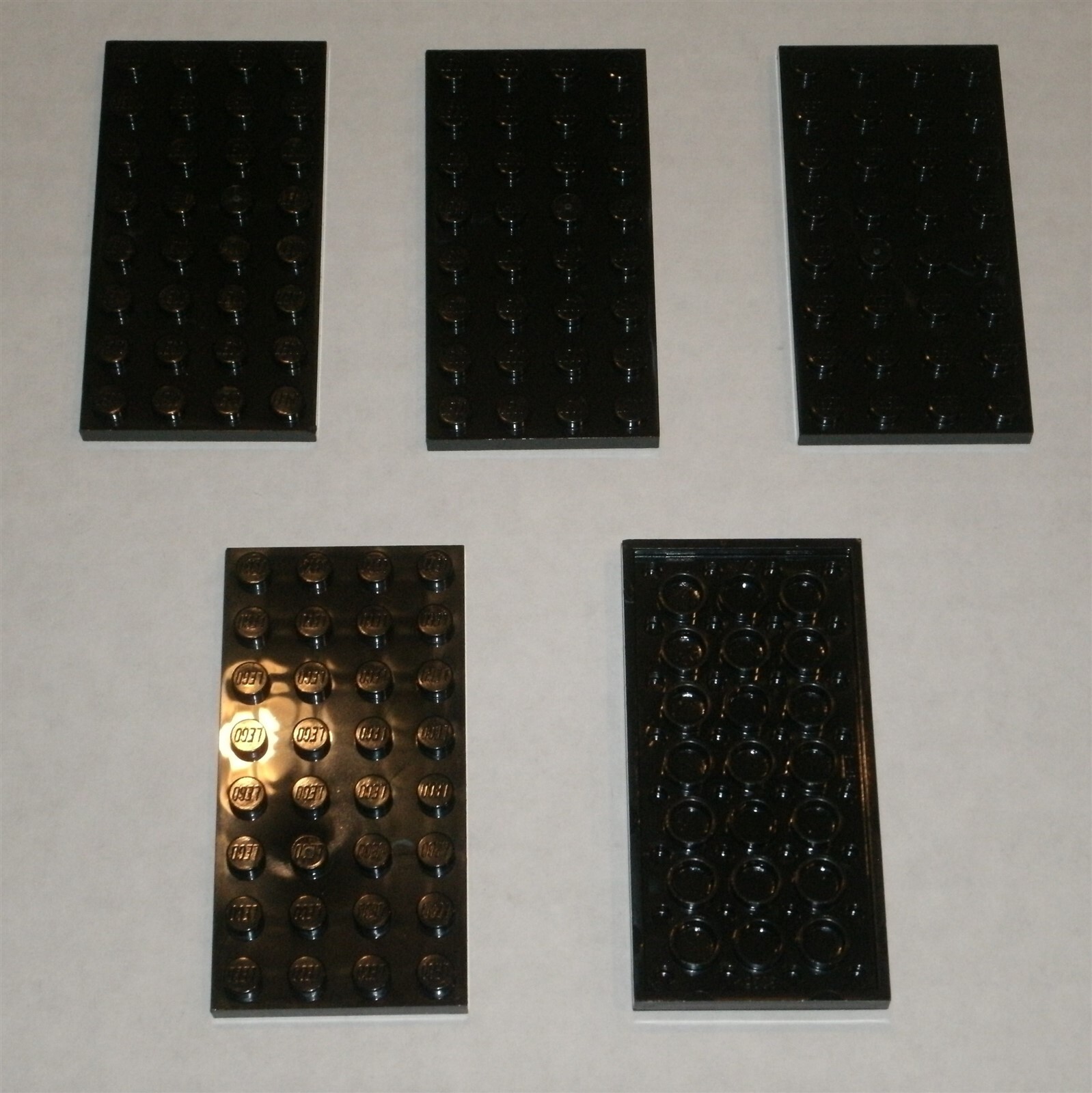 LEGO NEW 4x8 Black Plate (5x) 303526 Brick 3035 | eBay