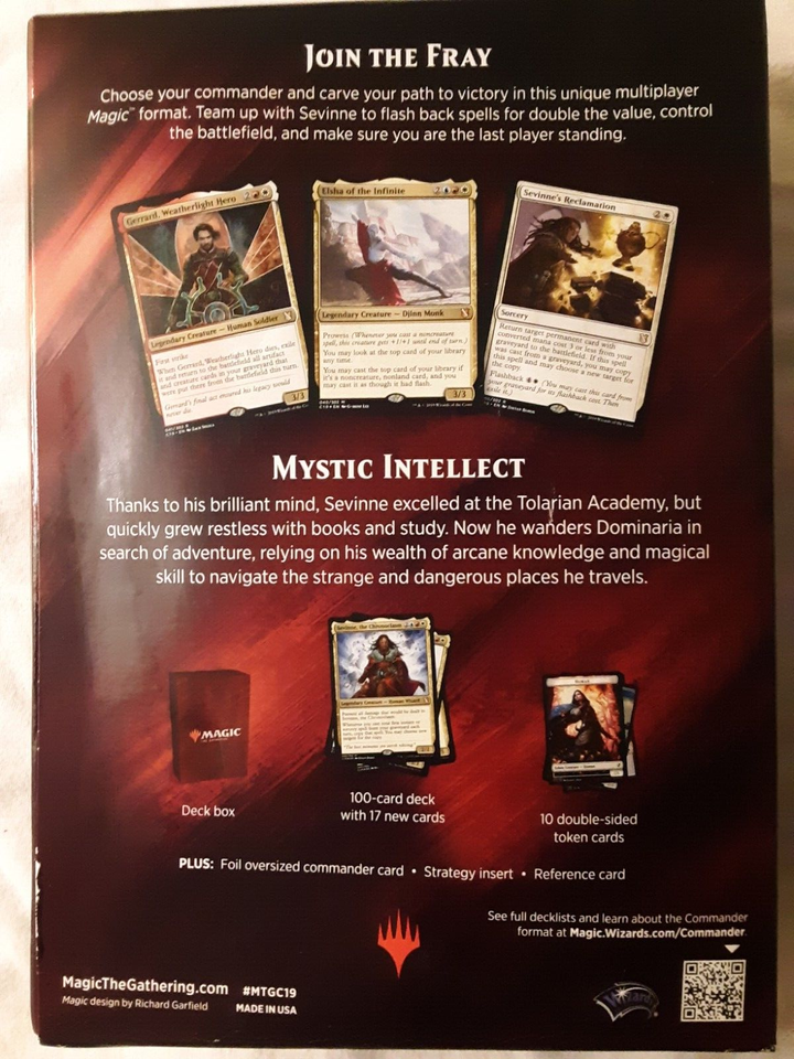 Magic the Gathering Commander Mystic Intellect FREE SHIPPING sealed ...