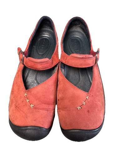 Keen Women's Size 9.5 Suede Mule Mary Jane Flat Casual Shoes Rust Color ...