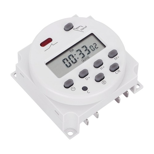 DC 12V Digital LCD Weekly Timer For Programmable Relay Switch 16A 17 On ...