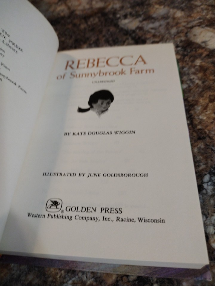 Rebecca of Sunnybrook Farm Kate Douglas Wiggin Golden Illustrated ...
