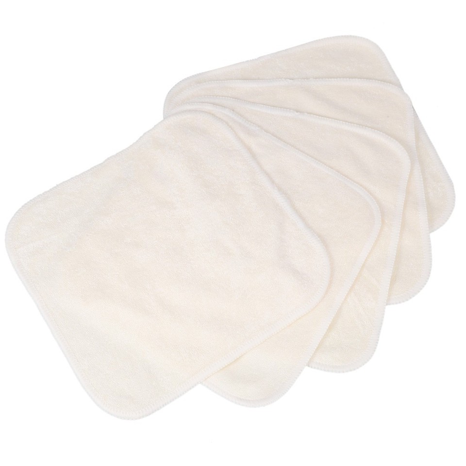 5Pcs Face Cleaning Cloths Square Washcloths Face Towels Absorbent Face ...