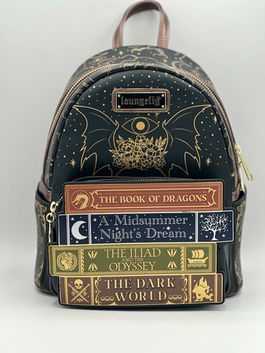 NWT Loungefly Literature Fantasy Books Mini Backpack BAM Exclusive | eBay