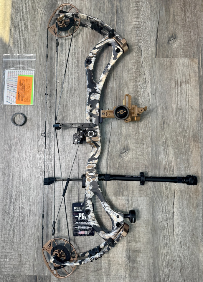 PSE Mach 33 EC2 Right Hand 70LB Kryptec Skyfall Full Setup Hunt Ready ...