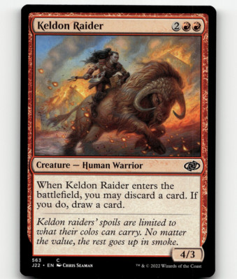 MTG Keldon Raider Jumpstart 2022 Common | eBay