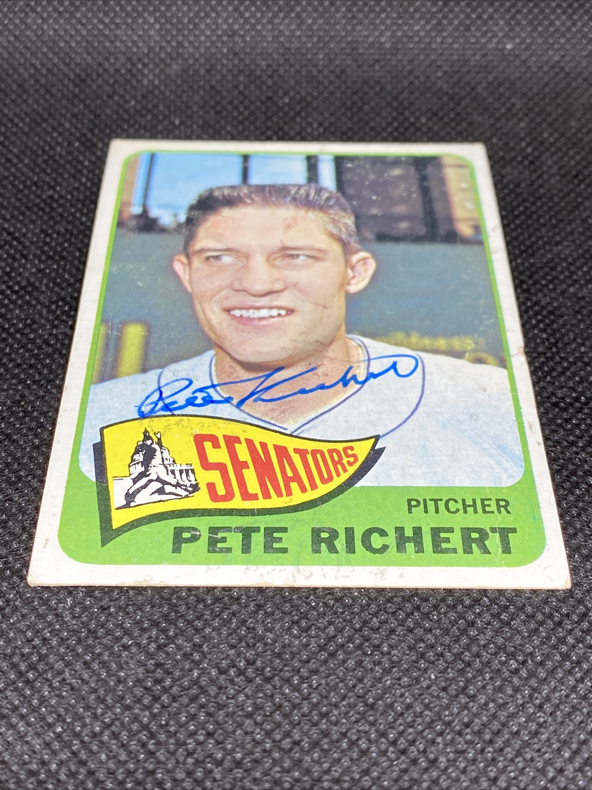 Pete Richert Senators Signed Auto Autographed 1965 Topps Card #252 ...