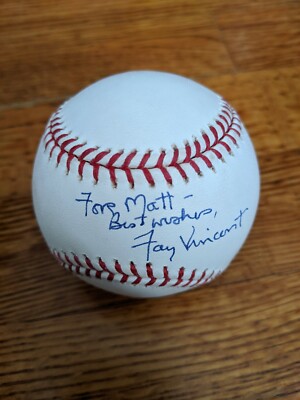 Fay Vincent Signed Baseball Autograph Baseball HOF | eBay