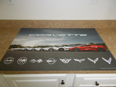 2020 C8 CORVETTE STINGRAY POSTER GM DEALERSIHP PROMO 2 SIDED 24"x36" | eBay