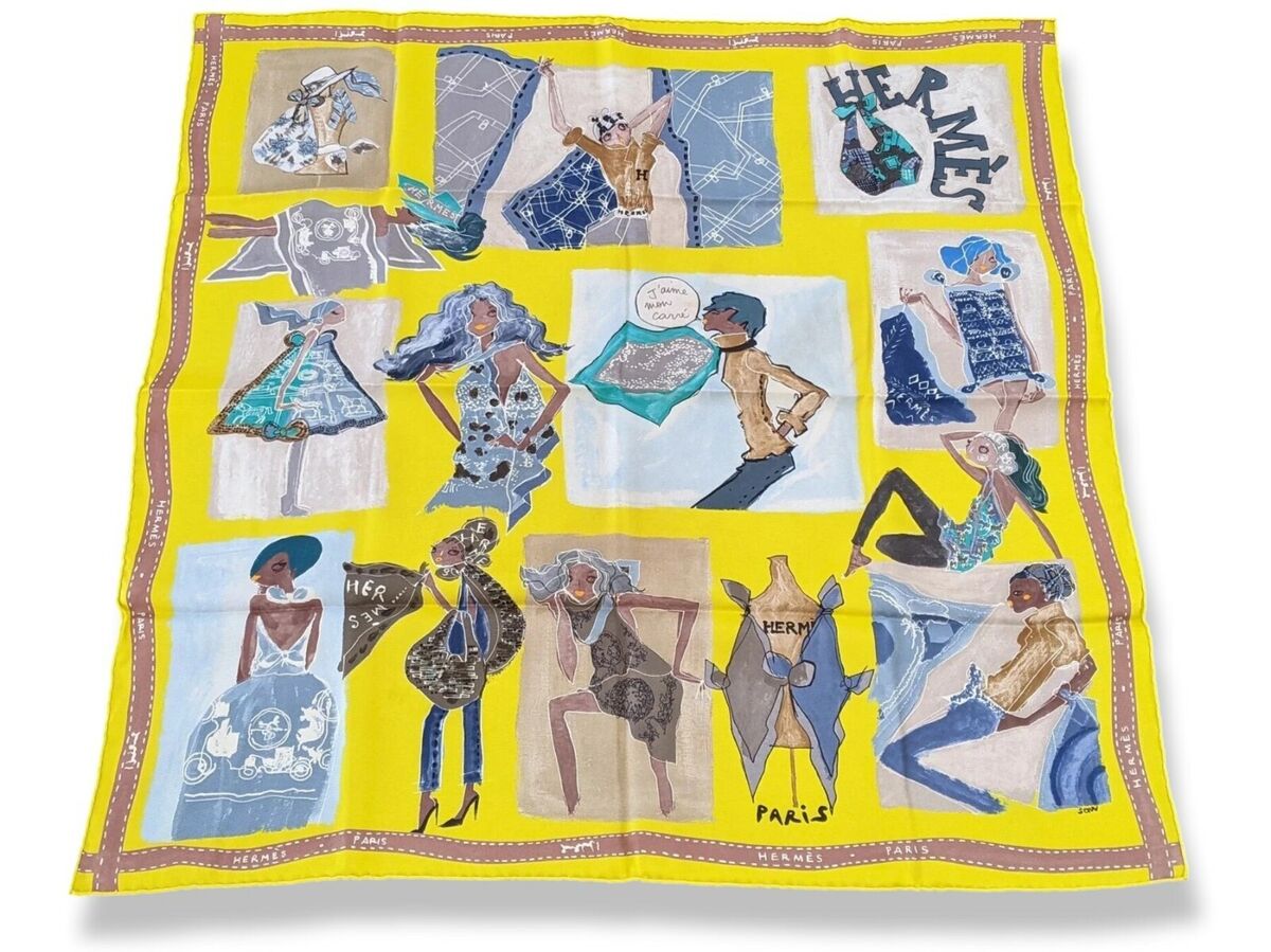 Hermes 2011 Jaune J'aime mon Carre by Saw/ Adaptation Studio Hermes 2011 Jaune J'aime mon Carre by Saw/ Adaptation Studio
