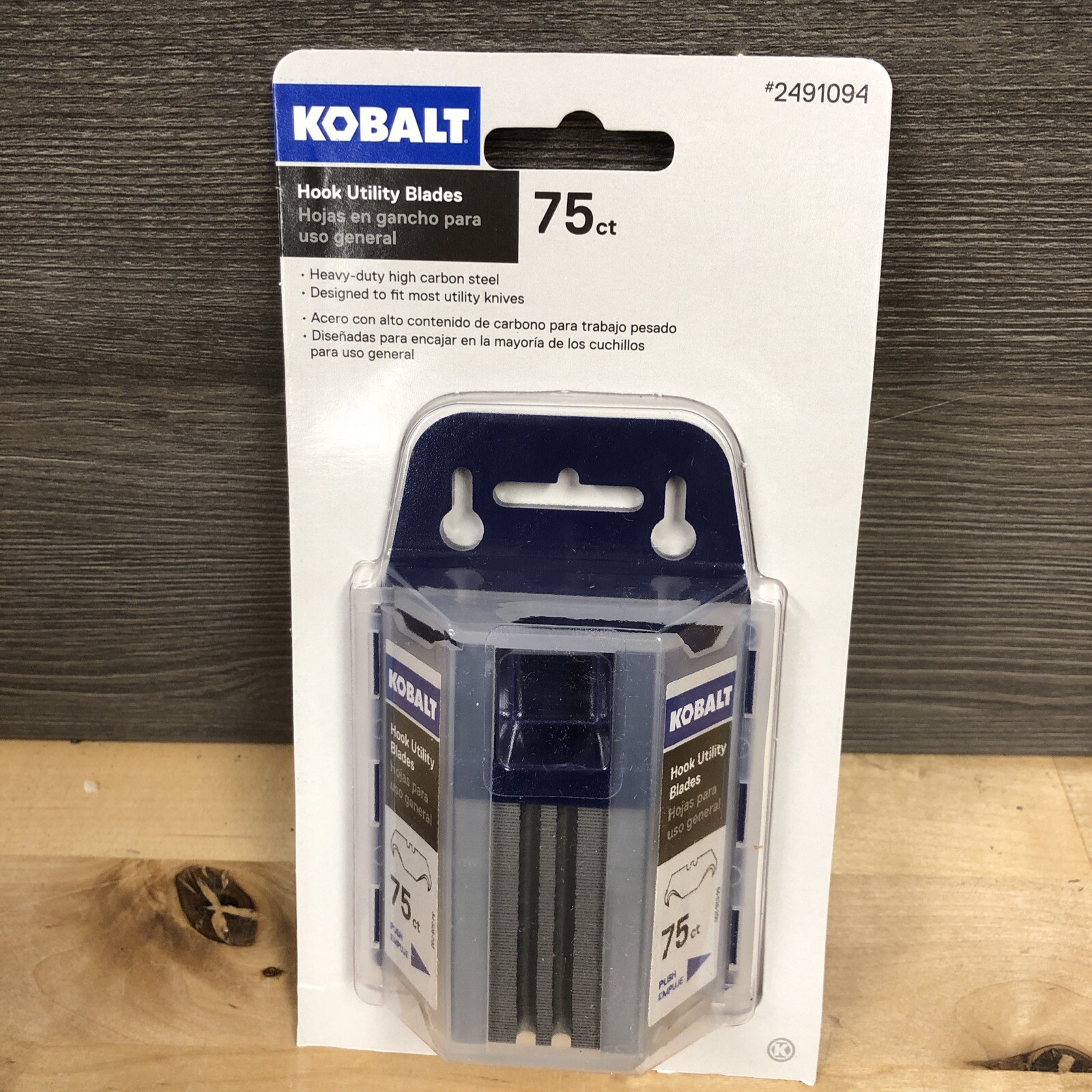 Kobalt Utility Blades 75ct Heavy Duty High Carbon Steel 1-7/8in width ...