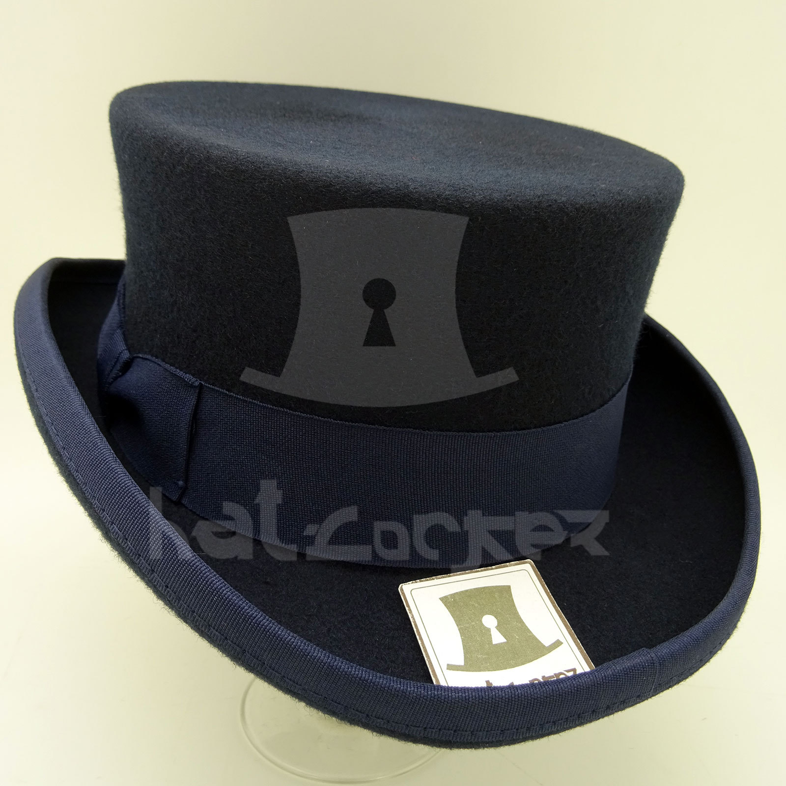 CLASSIC Wool Felt Men Top Hat Coachman Topper Tuxedo Victorian | Navy ...