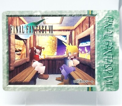 93 Promised Date Final fantasy Ⅶ square Enix Card FF7 BANDAI 1997 JAPAN ...