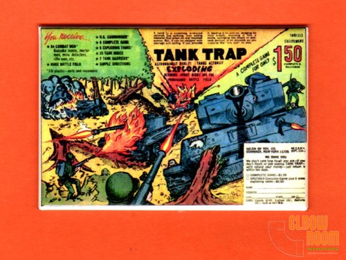 Tank Trap comic book ad 2x3" fridge/locker magnet toy soldiers Helen of ...