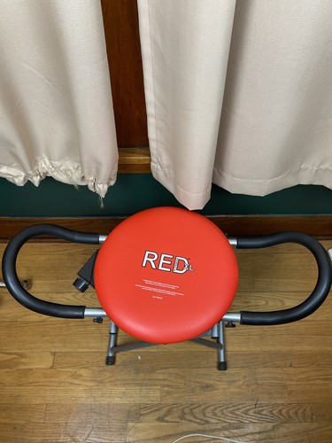 Red XL Fitness Abdominal Exercise Chair Core Resistance Rotation AB ...