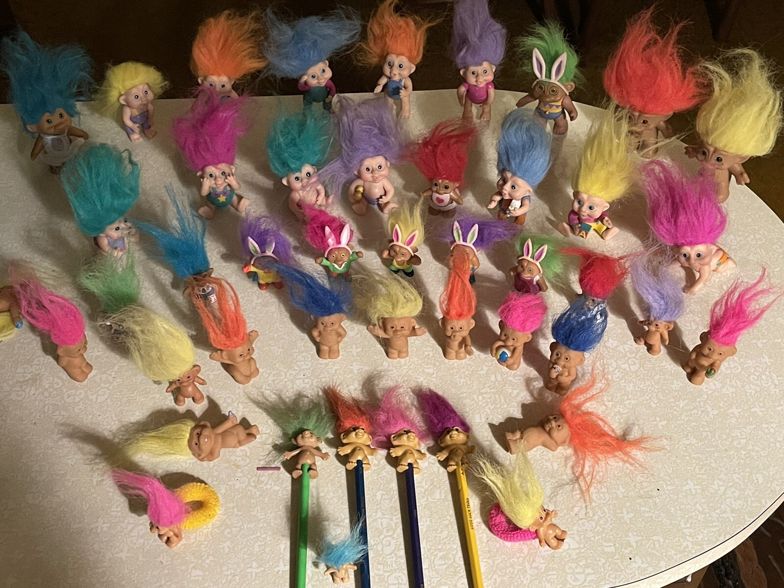 Vintage Trolls Doll Lot of 45 Troll Pencils & Various Sizes Trolls 💎 ...