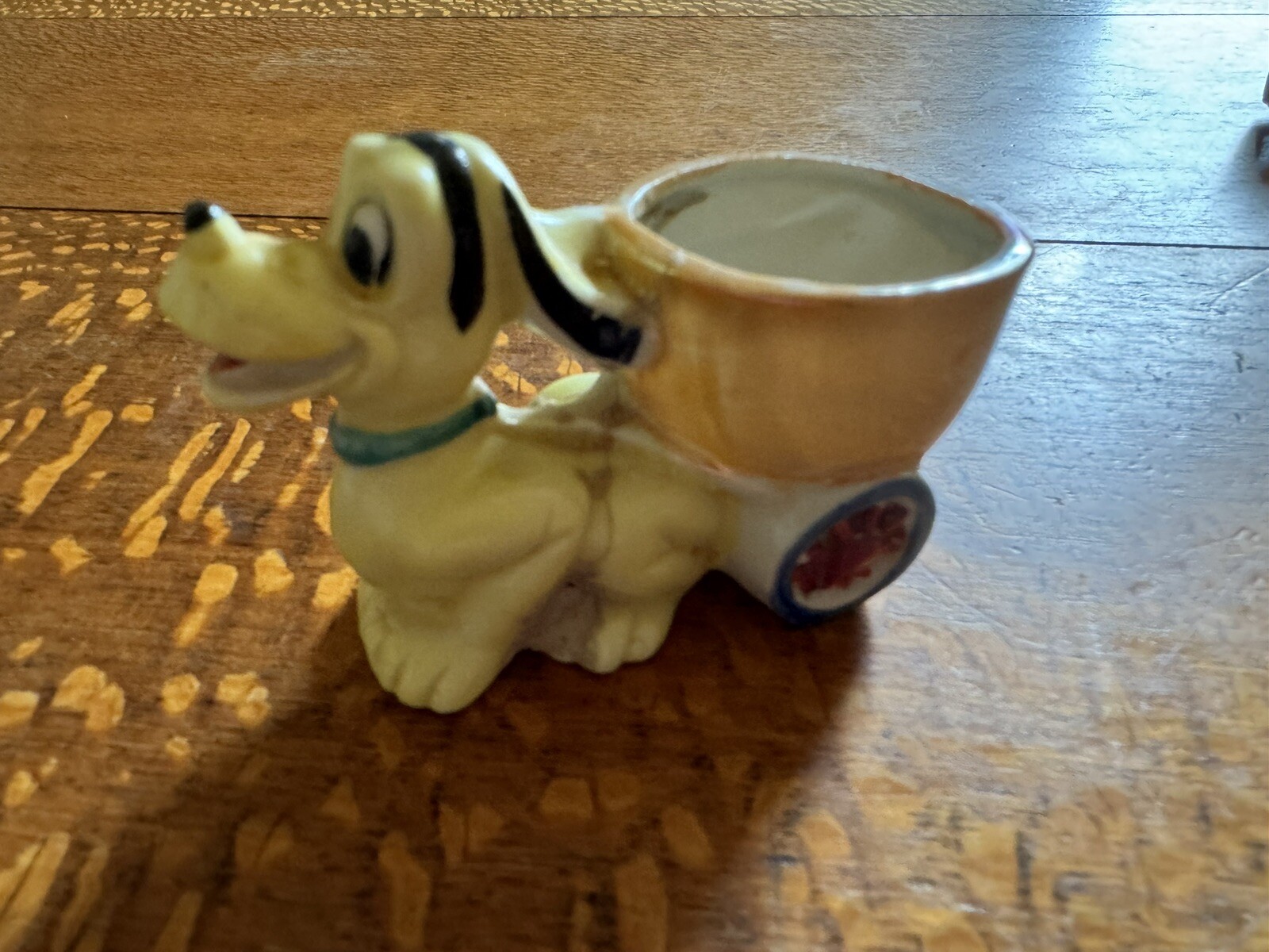 Vintage Disney Ceramic Egg / Toothpick Cup Pluto Made in Japan, Damaged ...