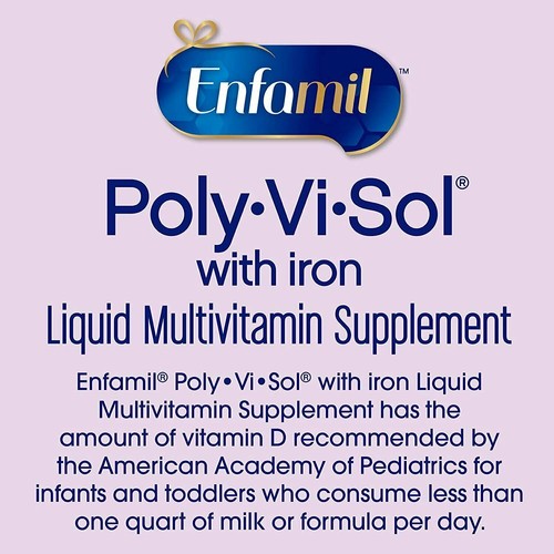 Enfamil Poly Vi Sol Multivitamin & Iron Supplement Immune Support 50ml ...