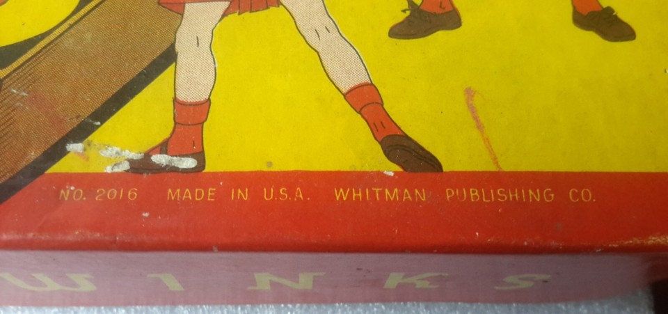 Antique Tiddledy Winks Ten Pin Game Original Box Whitman Publishing no ...