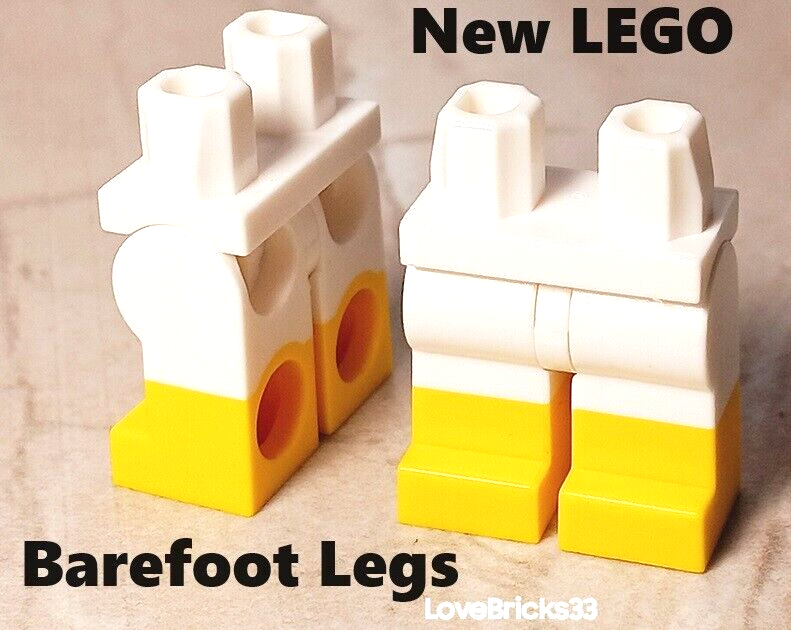 New LEGO Barefoot Legs White Shorts Pickle Ball Tennis BOXERS Dad Legs ...