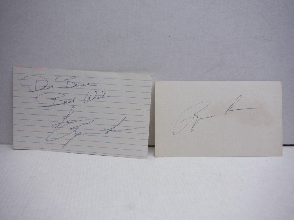 2 autographs of RONNIE LEE -SINGER | eBay