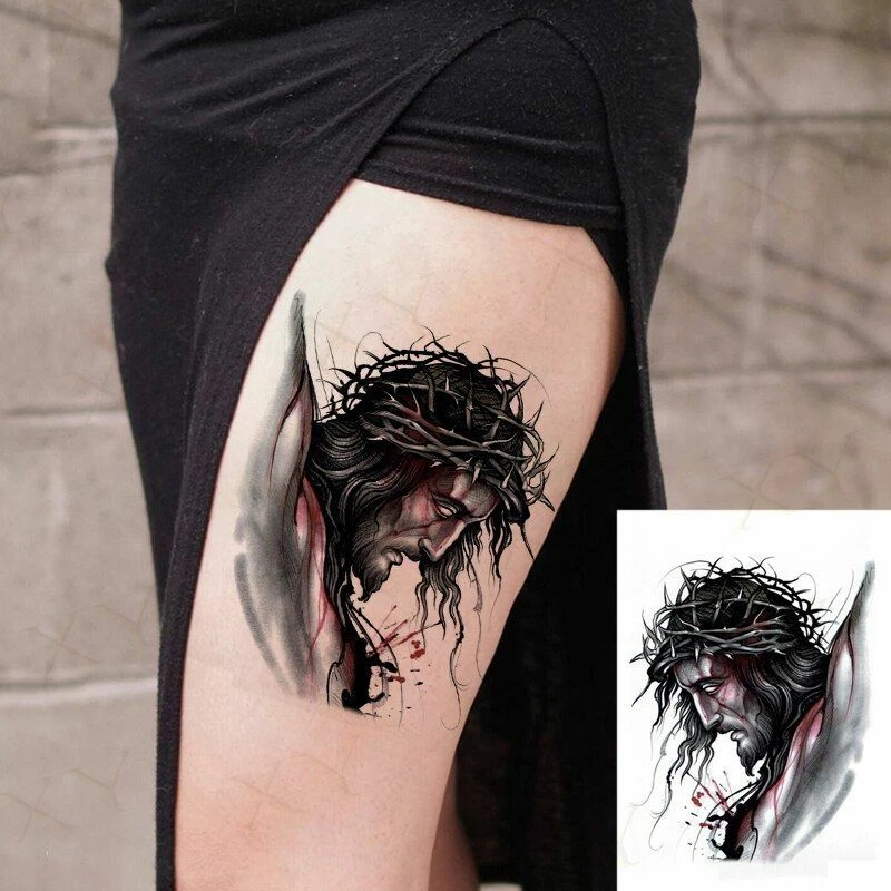 Black Jesus Christ Tattoos