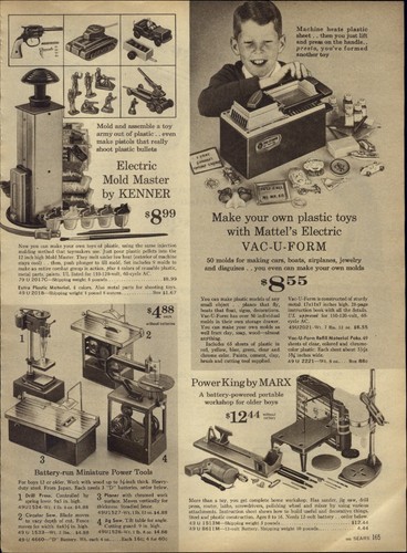 1964 PAPER AD Kenner Mold Master Mattel Vac-U-Form Marx Power King ...