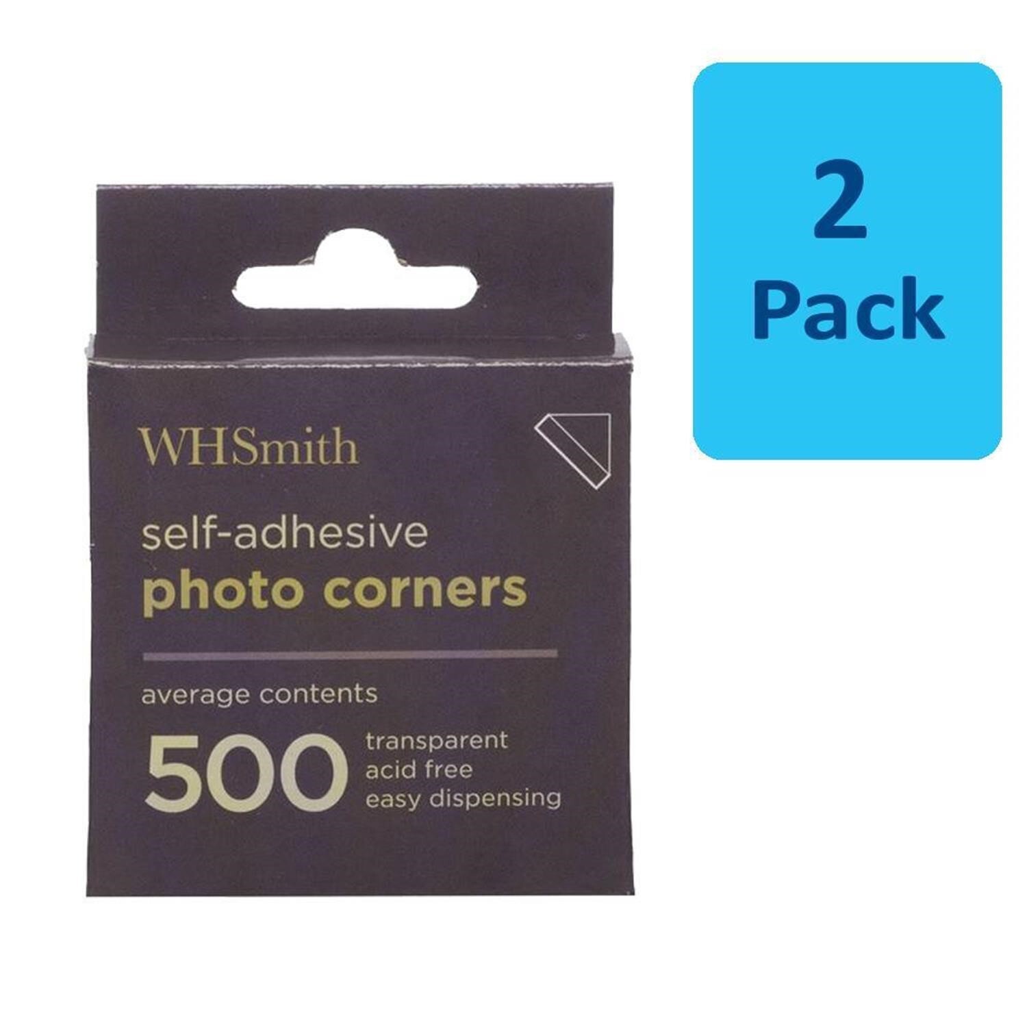 2+x+WHSmith+Acid+Self+Adhesive+Invisible+Photo+Mounts+Pack+of+500 for ...