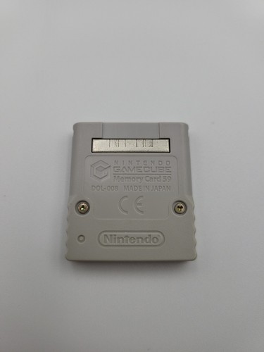 Official Nintendo Gamecube Memory Card 59 Blocks DOL-008 Genuine Grey ...