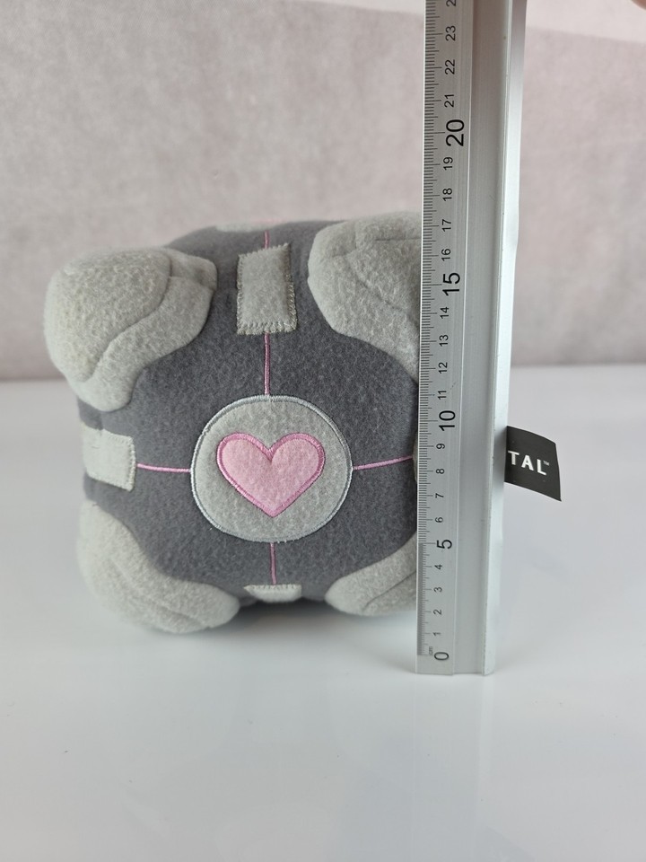 Portal Companion Cube Plush - Valve Portal Critters Rare, Grey Soft Toy ...