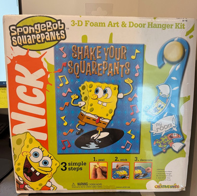 Nickelodeon SpongeBob SquarePants 3D Foam Art Door Hanger Kit | eBay