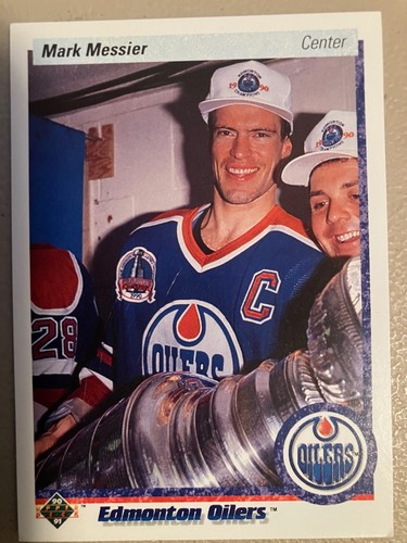 #44 Mark Messier - Edmonton Oilers - 1990-91 Upper Deck Hockey | eBay
