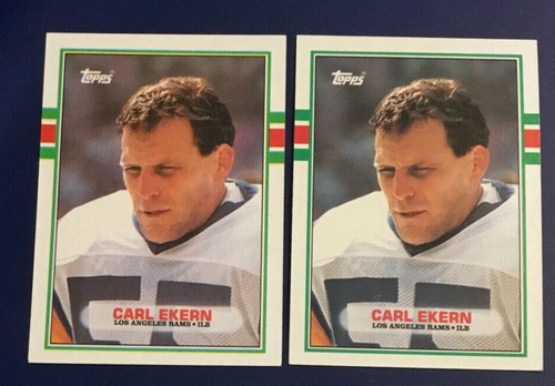 1989 Topps # 126 CARL EKERN Lot 2 Los Angeles Rams | eBay