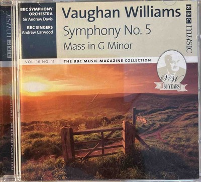 BBC Music Vol. 16 No. 11 Vaughan Williams Symphony Number 5 in C Minor ...