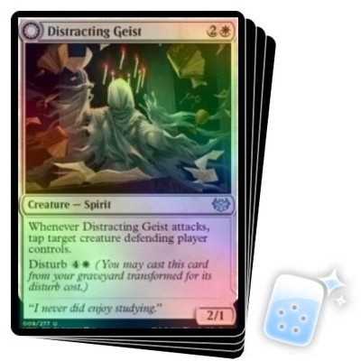 FOIL DISTRACTING GEIST X4 Innistrad: Crimson Vow VOW Magic MTG MINT ...