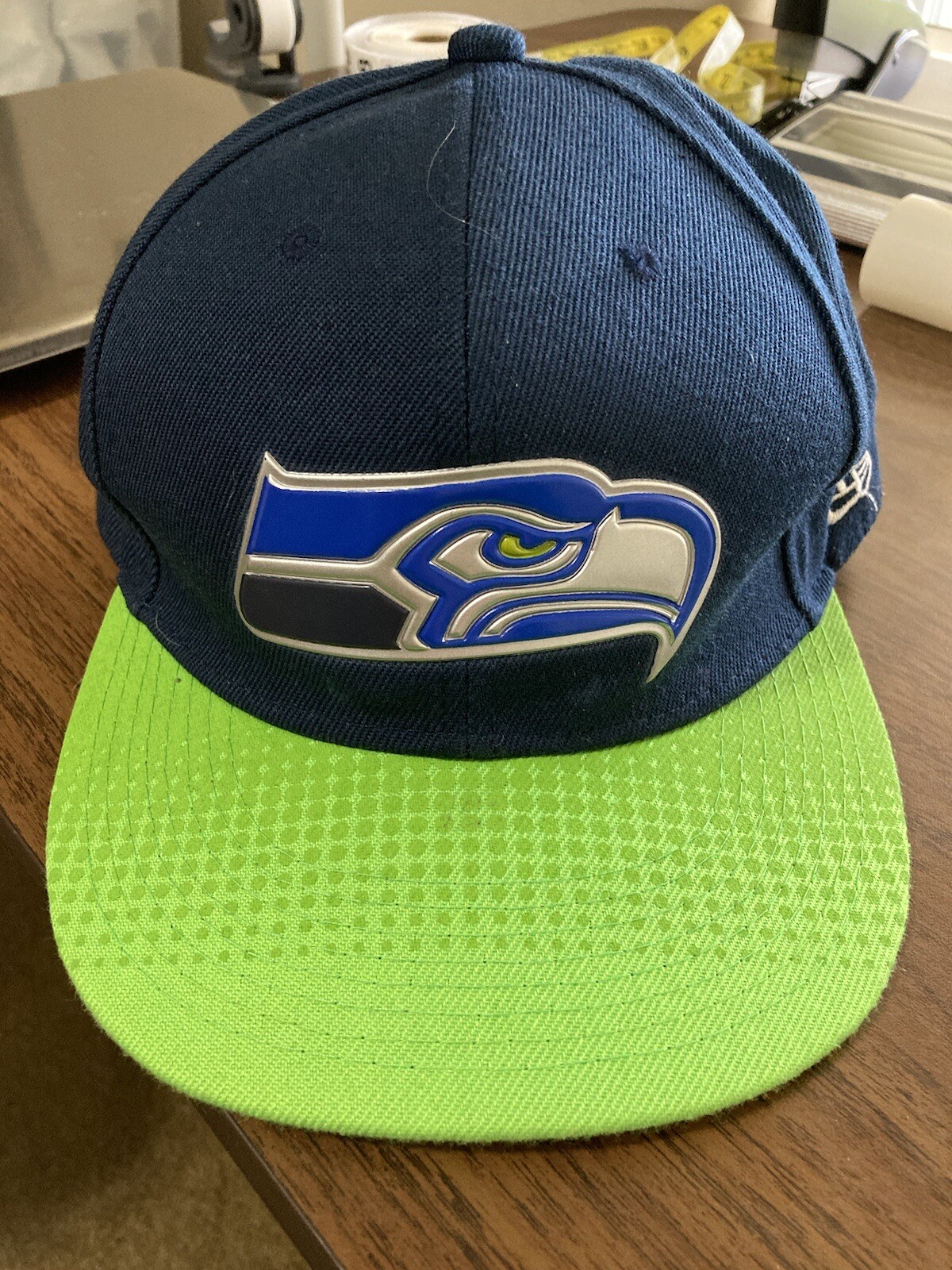 Seattle Seahawks Hat NFL New Era 59Fifty 7 1/8 Blue Green Fitted ...