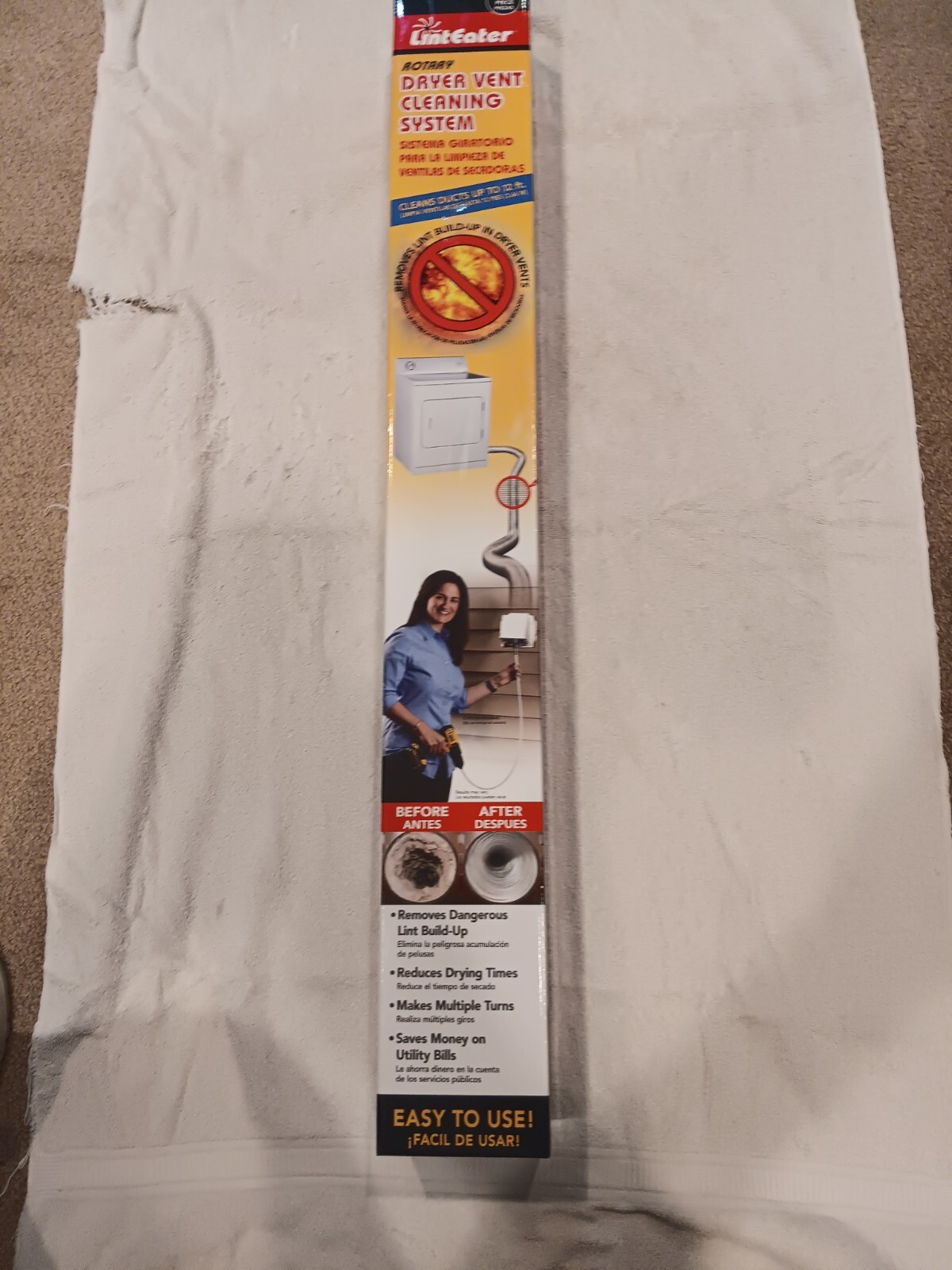 Gardus RLE202 LintEater 10-Piece Rotary Dryer Vent Cleaning System for ...