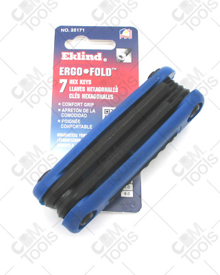 Eklind 25171 - 7 Piece Metric Fold-Up Hex Key Allen Wrench Set | eBay