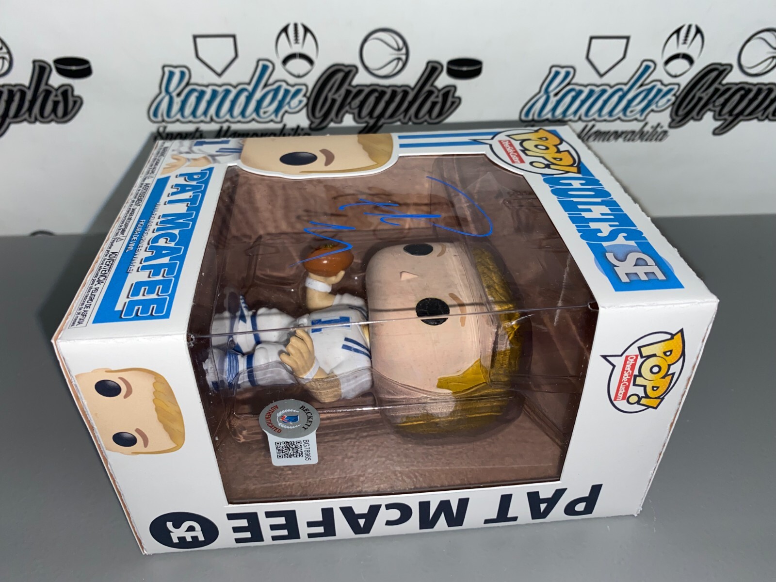 PAT MCAFEE SIGNED AUTOGRAPHED CUSTOM NFL 1/1 FOOTBALL FUNKO POP BECKETT ...
