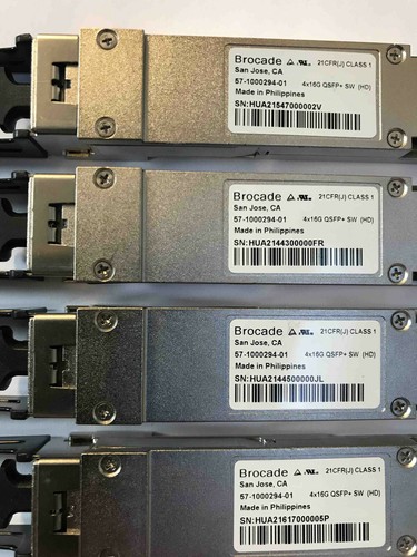 Brocade XBR-000245 57-1000294-01 QSFP 8510 X6 4x16GFC, FC16-64 FC32-64 ...