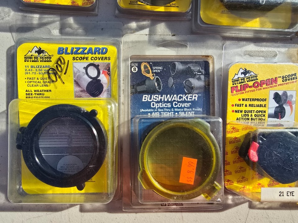 Bulter Creek & Bushwacker Flip Up Scope Covers Rifle Scope Lens Cover ...